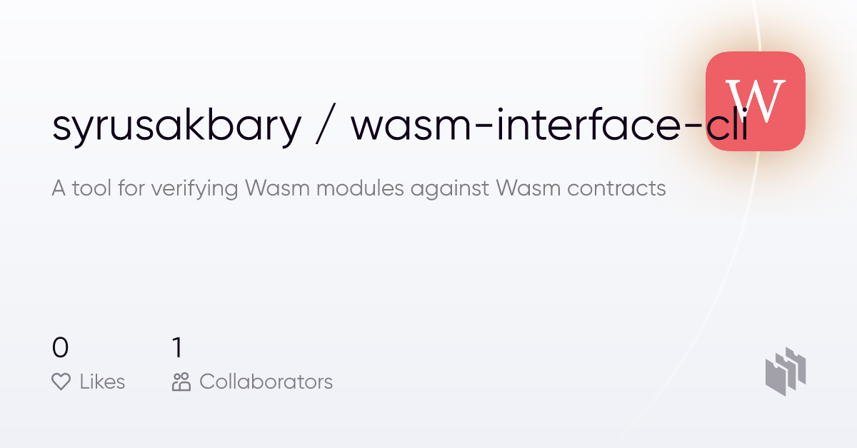 syrusakbary/wasm-interface-cli - wasmer