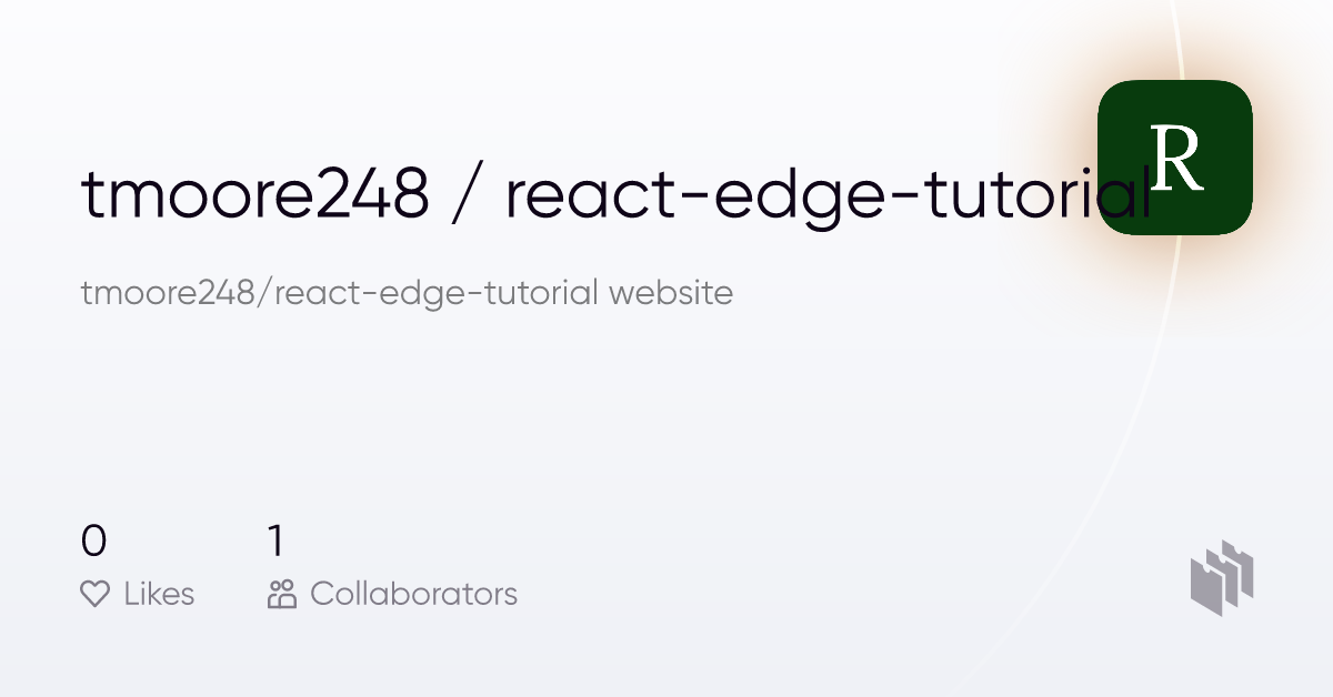 tmoore248/react-edge-tutorial - wasmer tmoore248/react-edge-tutorial - wasmer