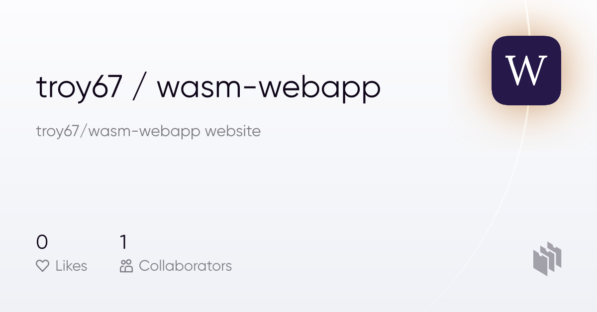 troy67/wasm-webapp - wasmer