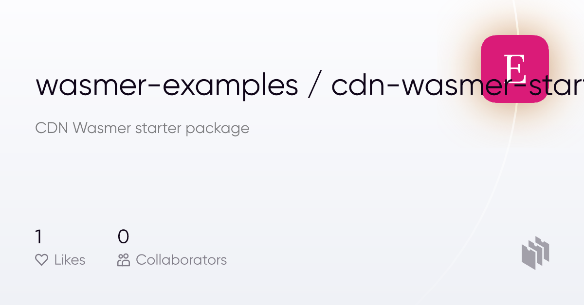 wasmer-examples/cdn-wasmer-starter - wasmer