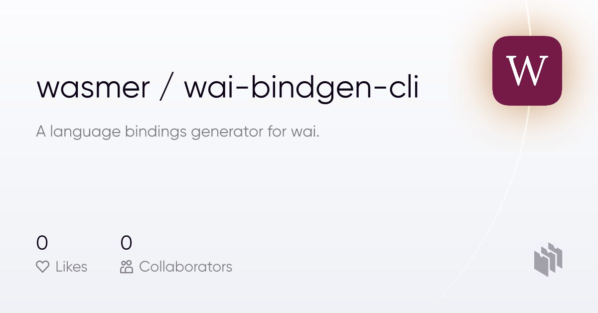 wasmer/wai-bindgen-cli - wasmer